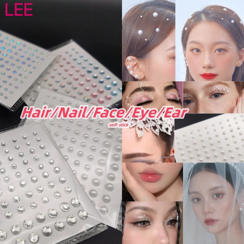 LeeSelected 3D Adhesive Pearl Sticker Party Face Body Diamonds ...