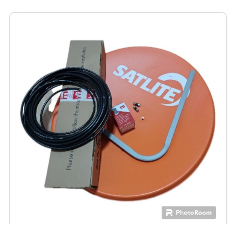 CIGNAL AND SATLITE DISH. with LNB at connector na pwede din sa gsat ...