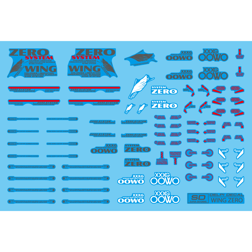 Delpi Decal SD Wing Zero Waterslide Decal | Shopee Philippines