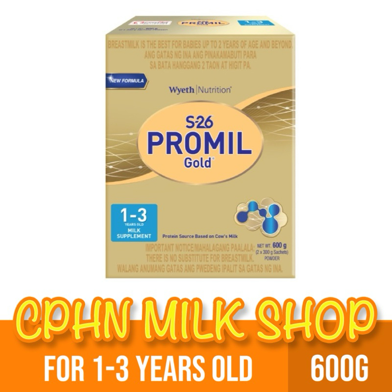 S-26® PROMIL GOLD® THREE for 600g 1-3 Years Old Milk Supplement | Shopee Philippines