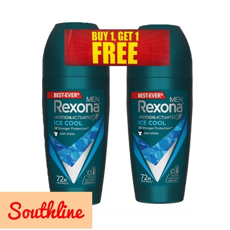 Buy 1 Take 1 Rexona Men Ice Cool Antiperspirant 45ml | Shopee Philippines