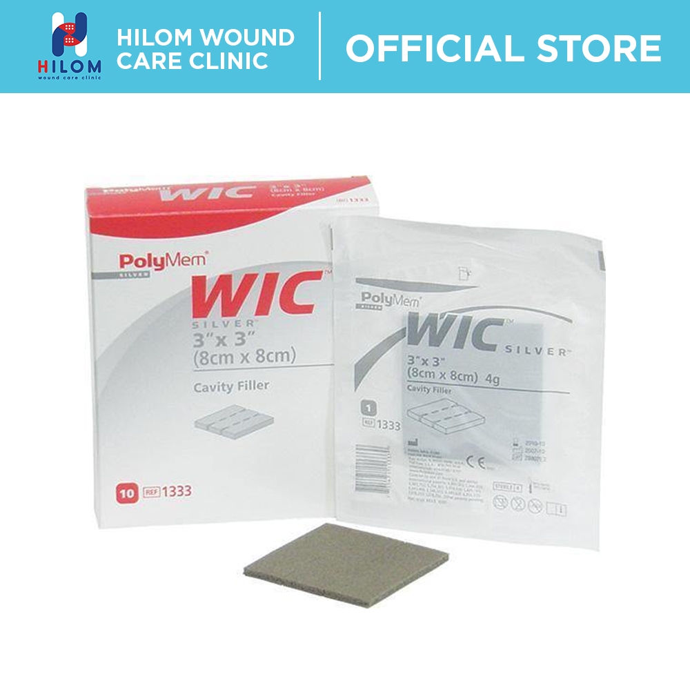PolyMem WIC Silver 8x8 cm Foam Cavity Filler(1 pad only)Expiry 05/2028 ...