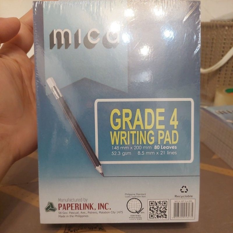 mica Grade 4 writing pad sold per 10pad | Shopee Philippines