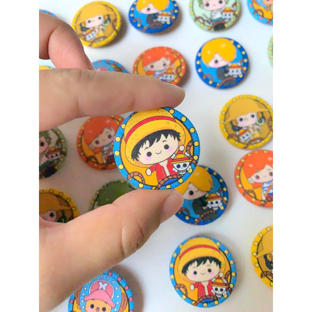 One piece anime button pins, cute badge, cute button pins, One piece ...