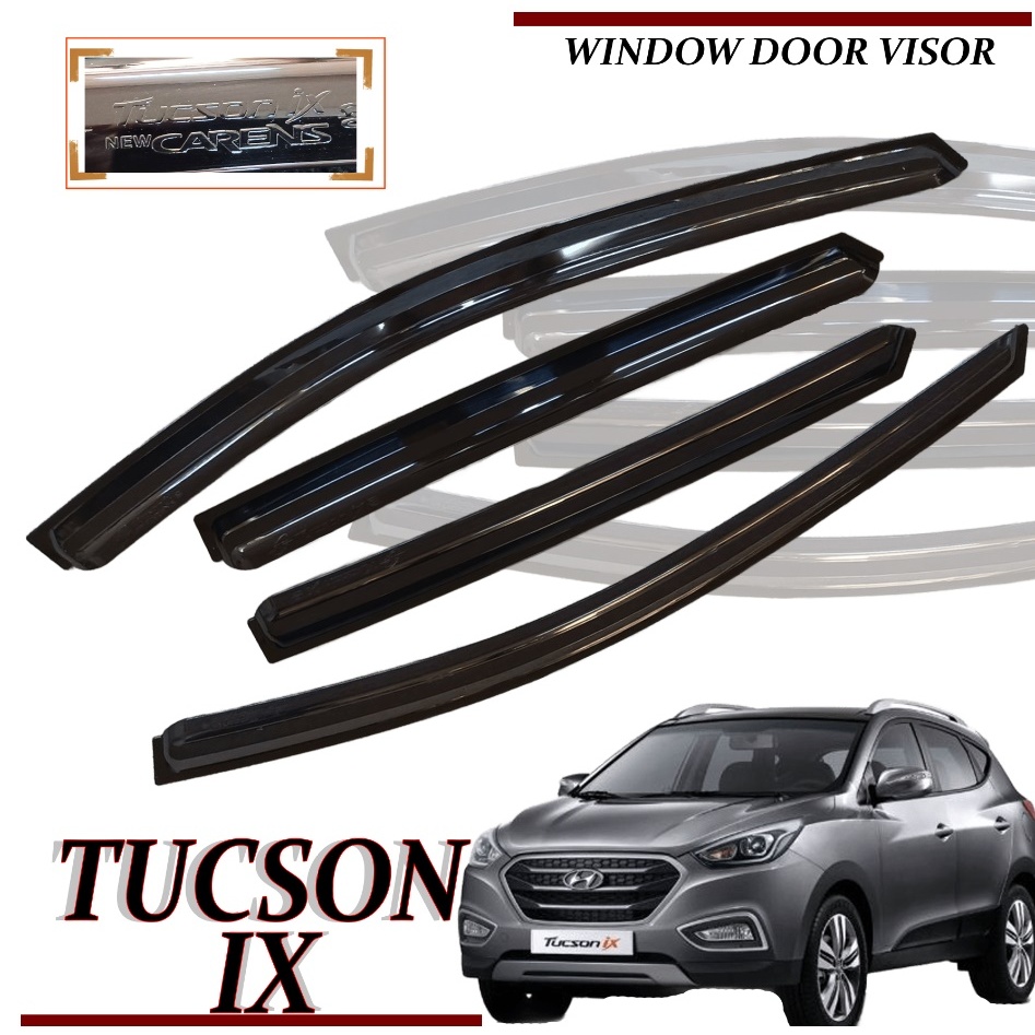 HYUNDAI TUCSON IX 2010-2015 Window Visor Sun Visor Smoke Door Visor ...