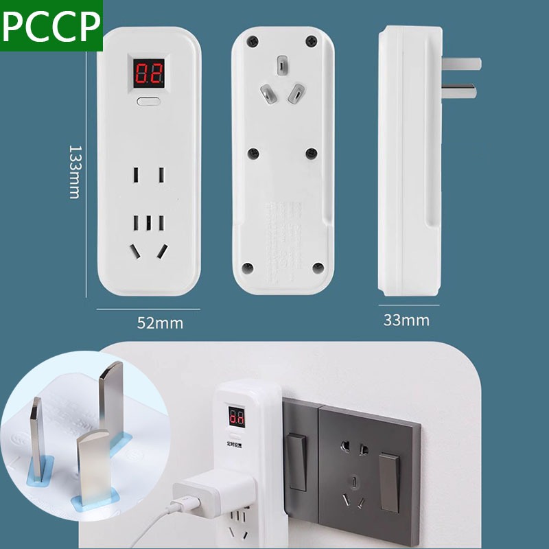 3-pin Australian standard 1 to 4 positions 9-hole smart timer row ...