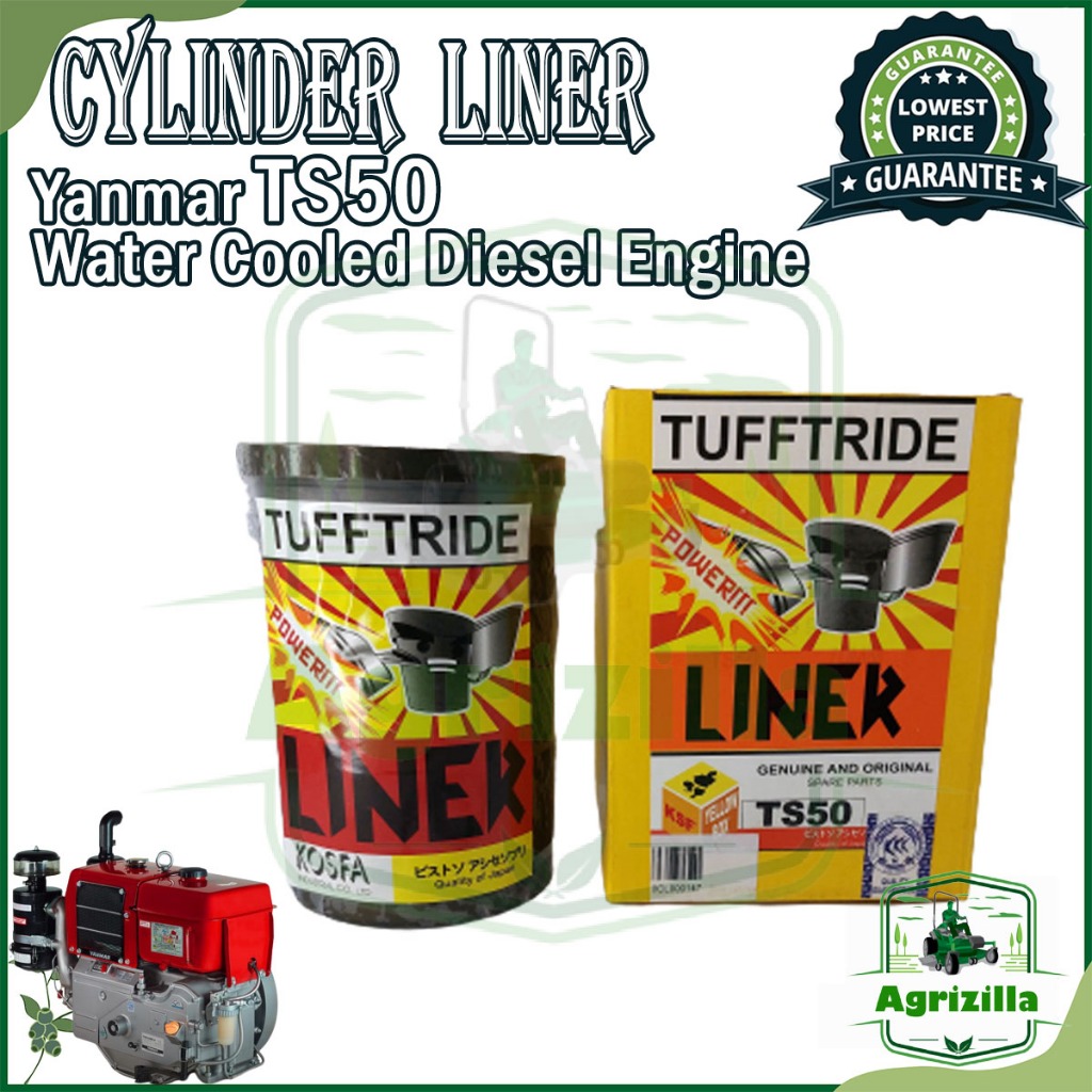 Cylinder Liner Yanmar TS50 NS40 SS50 SS45 Water Cooled Diesel Engine ...
