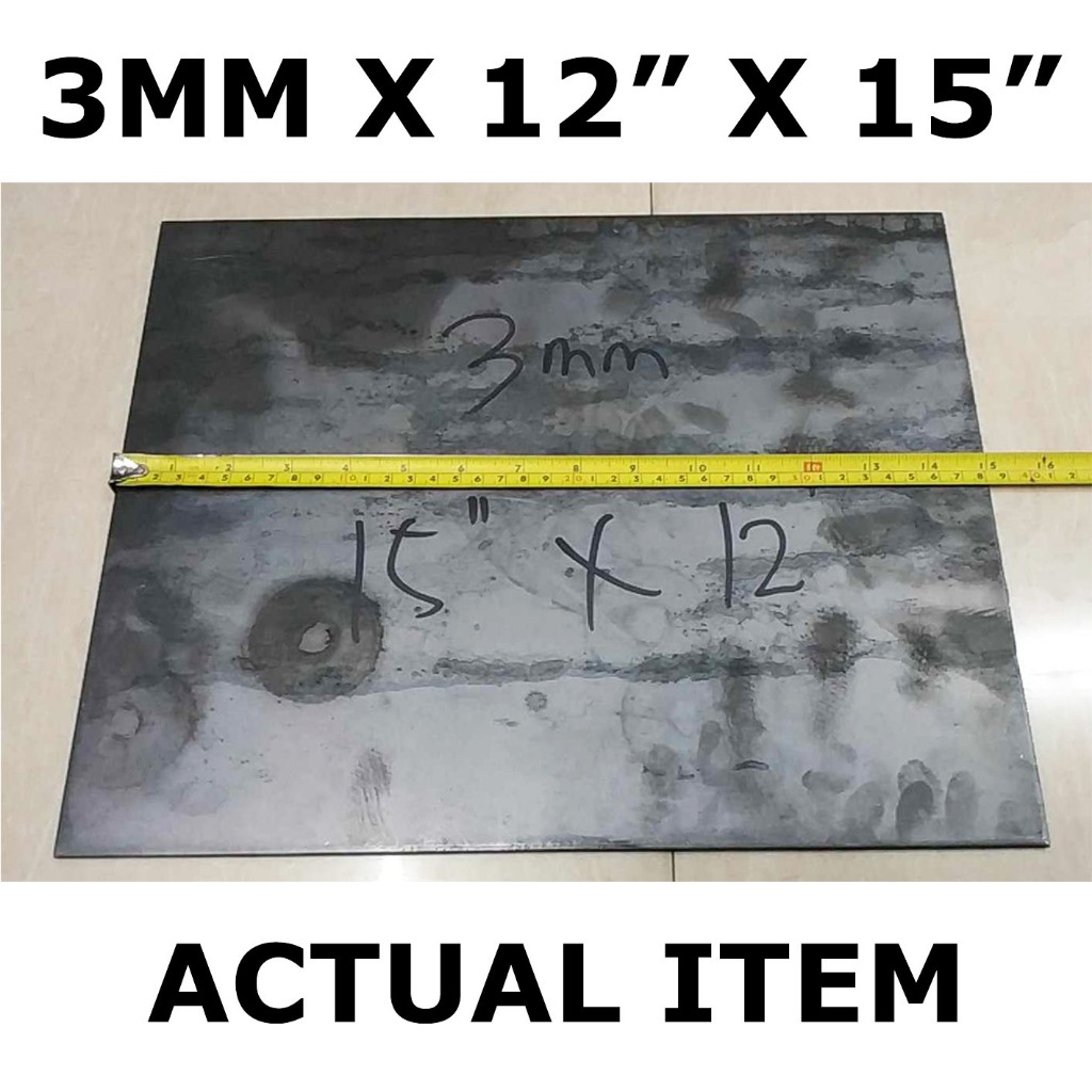 MS BASE PLATE 3MM X 12" X 15" MILD STEEL === BAKAL 3MM X 12" X 15 ...