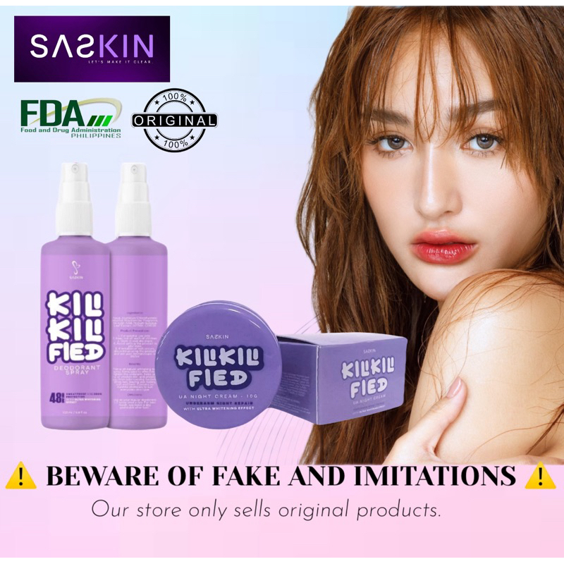 𝐎𝐑𝐈𝐆𝐈𝐍𝐀𝐋 SASKIN Kili Kili fied Whitening Deodorant Spray Kilikilified ...