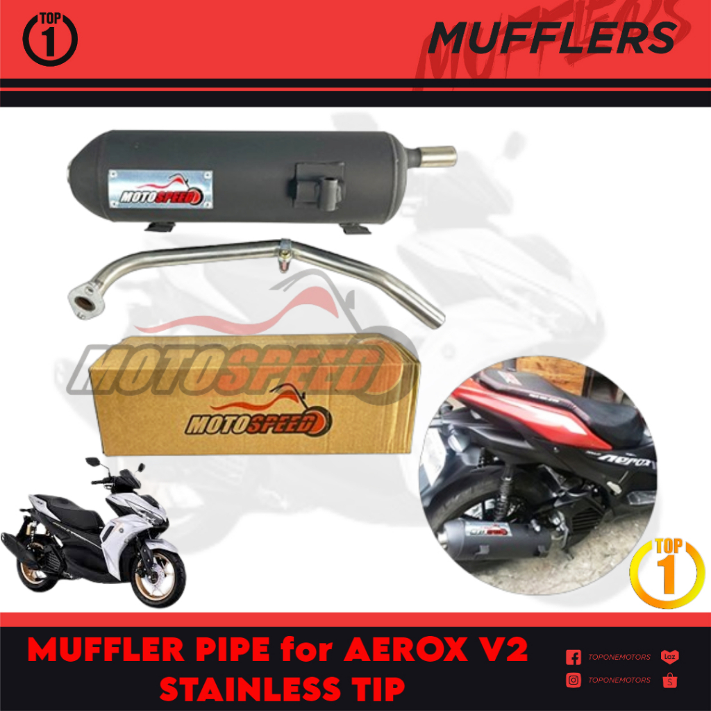 TOP1 Racing Yamaha Aerox 2021 v2 Made in Thailand Muffler Pipe ...