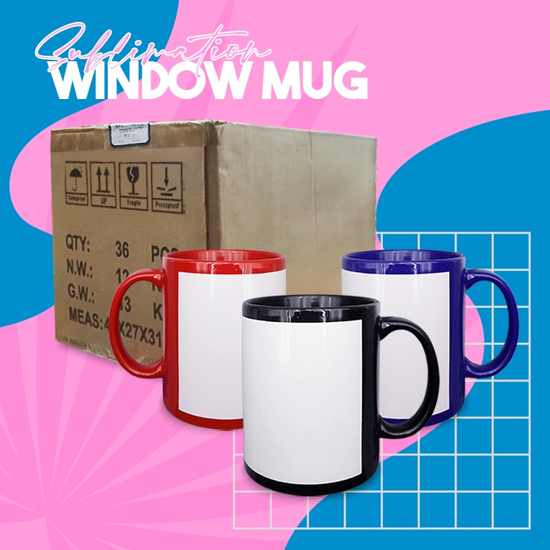 36pcs - Sublimation Full Color Mug With White Print 11oz (window mug ...