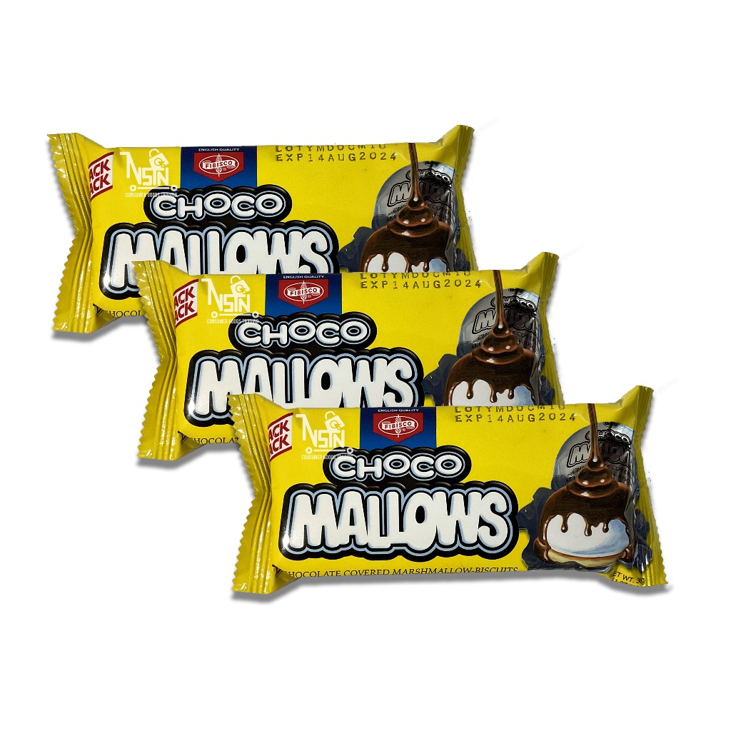 Fibisco Choco Mallows 3pcs x 36g | Shopee Philippines