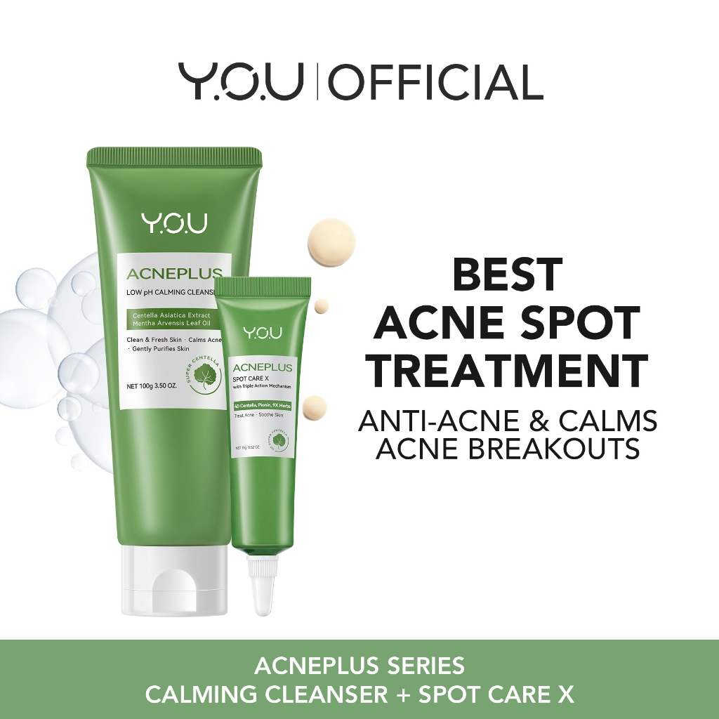Y.O.U Acne Plus Spot Care Solution( Cleanser+Spot Care X ) With ...