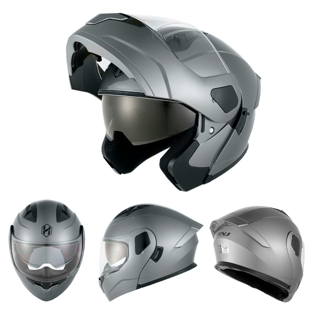 HNJ 937 Motorcycle Helmet Open Face Modular Motor helmet for men Dual ...