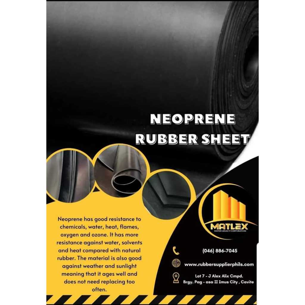 Neoprene Rubber Sheet Black High Density [High Quality] | Shopee Philippines