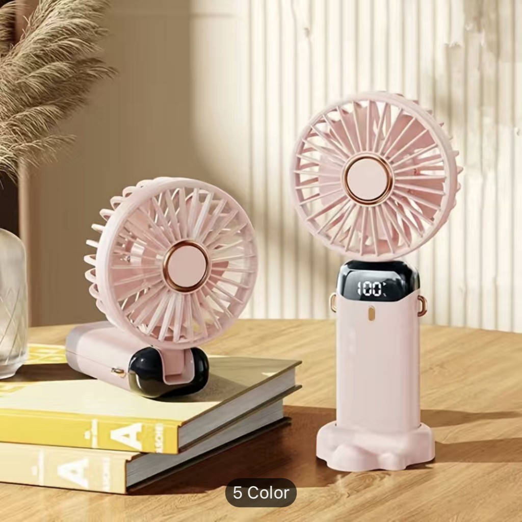 6000mAh Portable Mini Fan USB Rechargeable Adjustable Cooling Fan ...