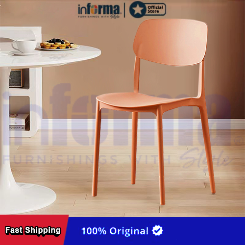 INFORMA 7colors Nordic home Chair Plastic Chair Cafe Chair Dining chair ...