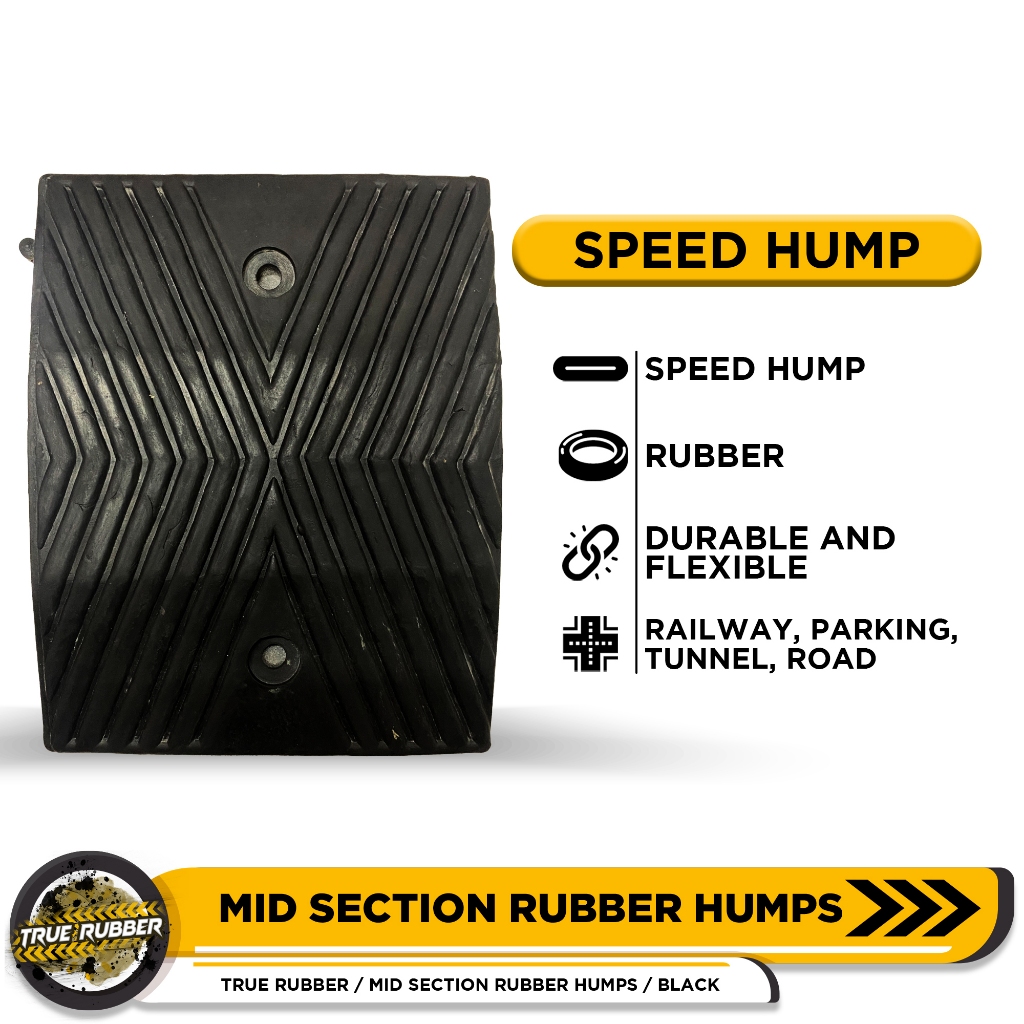 True Rubber Heavy Duty Rubber Speed Humps Bumps Modular Road Rump ...