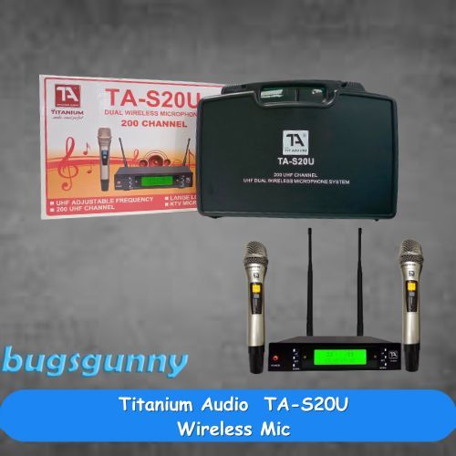 TITANIUM AUDIO TA-S20u DUAL WIRELESS MICROPHONE | Shopee Philippines