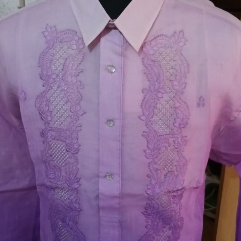 Barong For Men Purple | Shopee Philippines