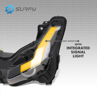 Honda ADV 160 ADV 150 HID Headlight Assembly With Angel Eyes RGB LED ...