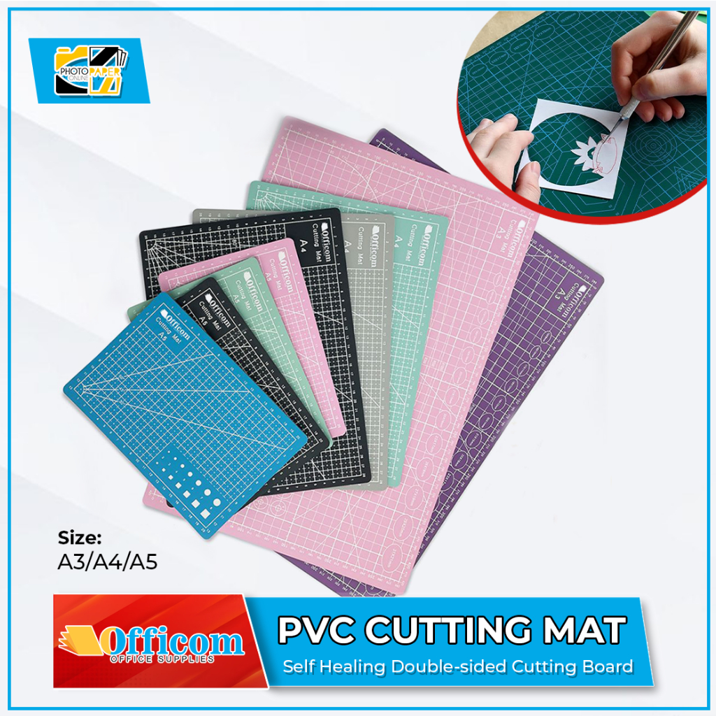 PVC Self Healing Cutting Mat A3/A4/A5 Size Double-sided Cutting Board ...