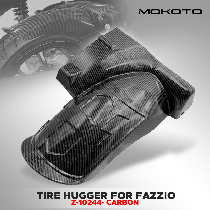 MOKOTO MIO FAZZIO TIRE HUGGER Z-10243 MATTE BLACK / Z-10244 CARBON ...