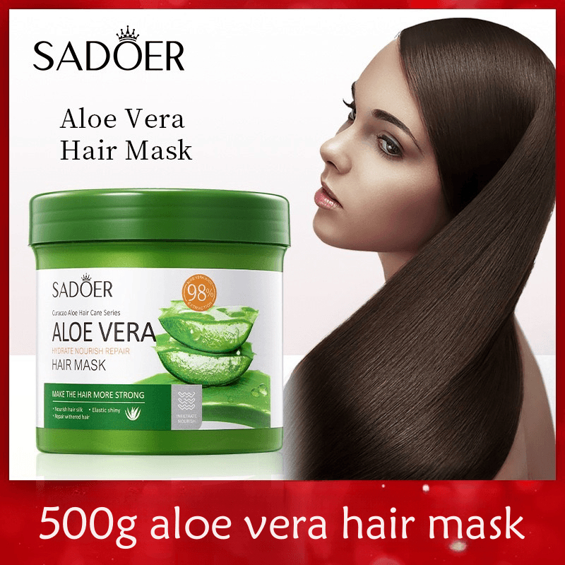 SADOER Aloe Vera Moisturising Repairing Hair Mask Keratin Hair ...