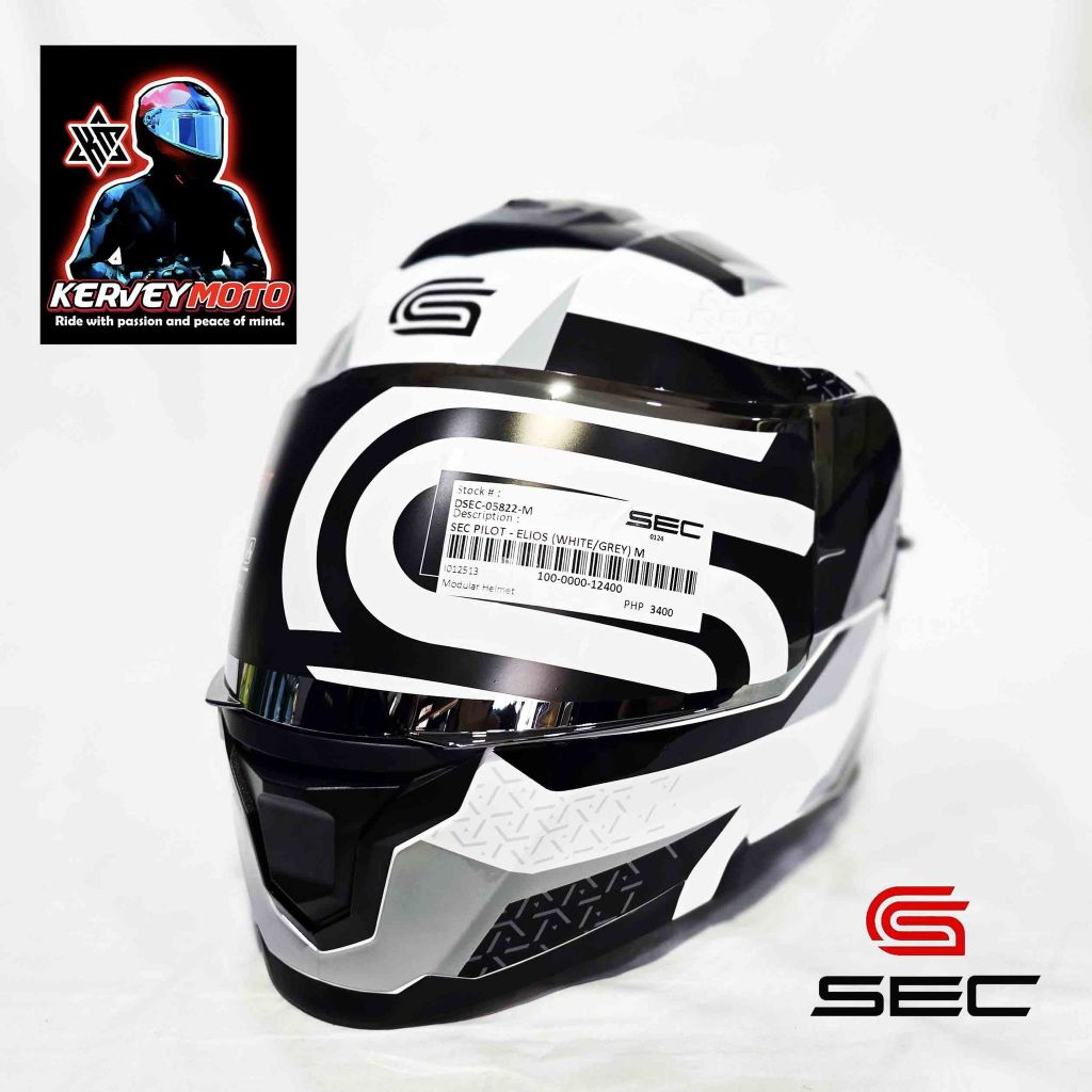 SEC PILOT ELIOS MODULAR HELMET DUAL VISOR | Shopee Philippines