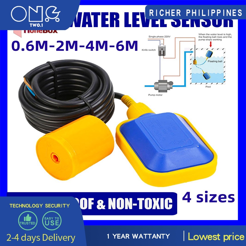 5 Meters Tank Water Level Controller Control Float Switch | Shopee ...