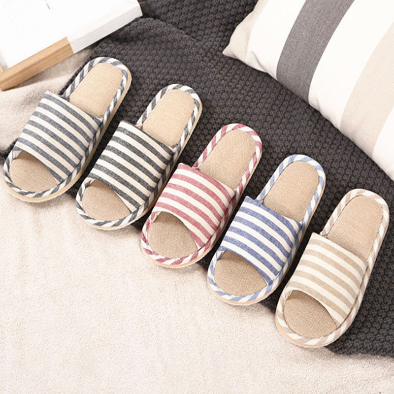 Soft Indoor Linen Tsinelas Pambahay for Women Bedroom Lightweight ...