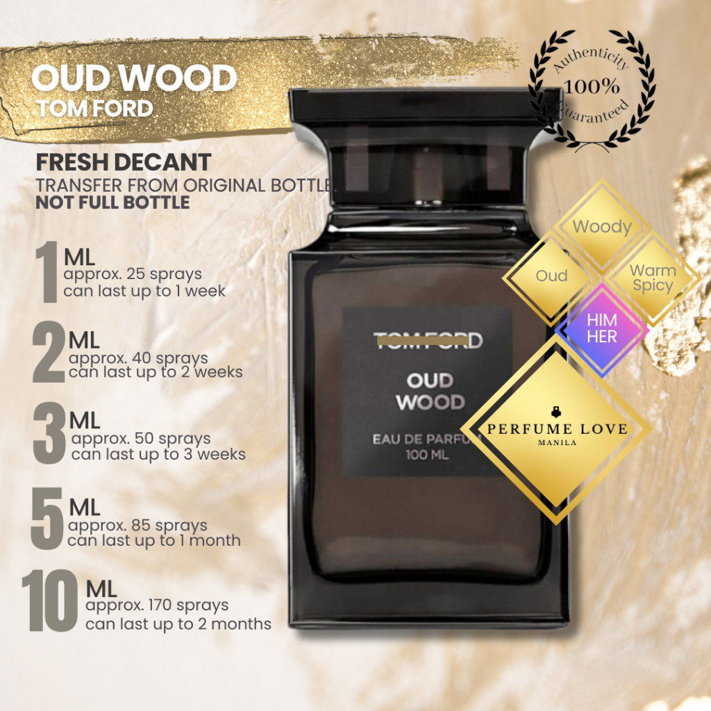 PERFUME DECANT TF Oud Wood Eau De Parfum | Shopee Philippines