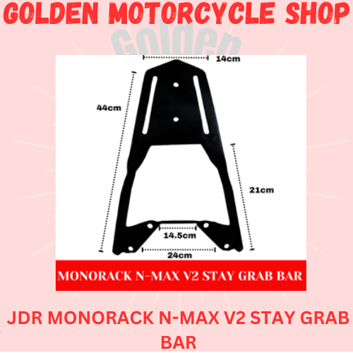 MOTORCYCLE JDR MONORACK N -MAXV2 STAY GRAB BAR ALLOY | Shopee Philippines