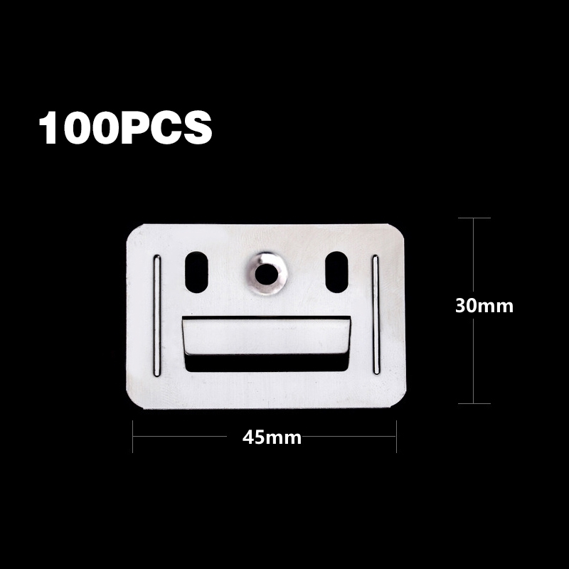 100pcs Wall Board Clip Stainless Steel Wall Cladding Clip Metal Clip ...