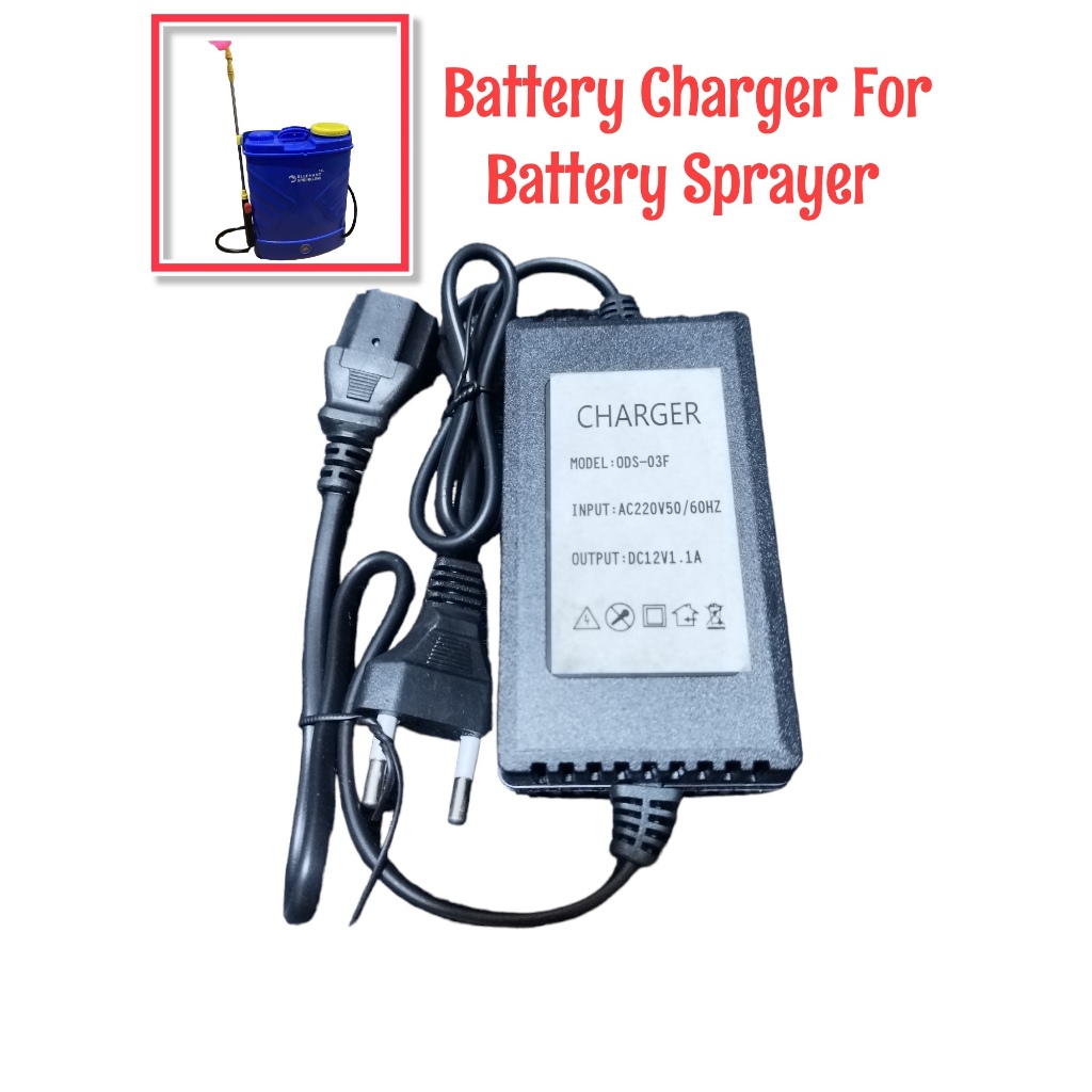 Battery Sprayer Charger For Knapsack Sprayer ( SPNX 123 ) | Shopee ...