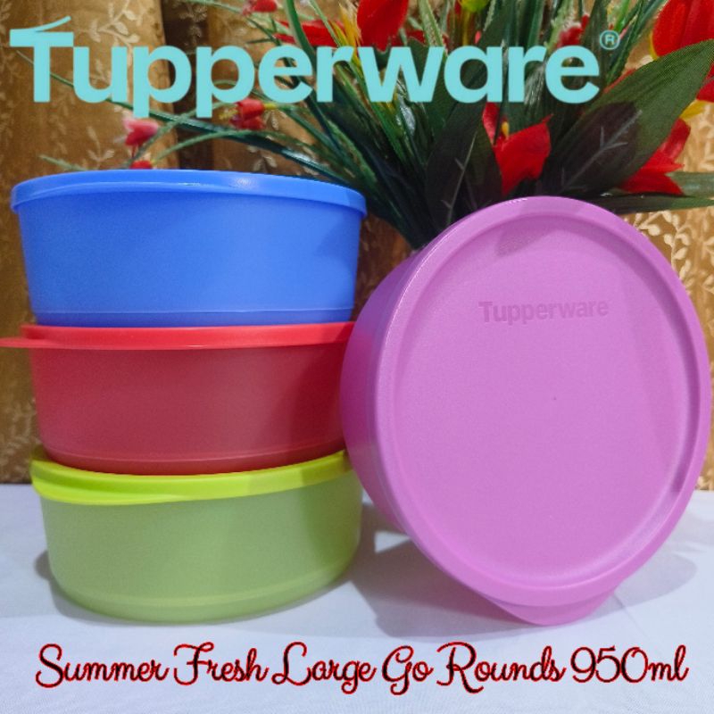 Tupperware Summer Fresh Large Go Rounds 950ml (1pc) | Shopee Philippines