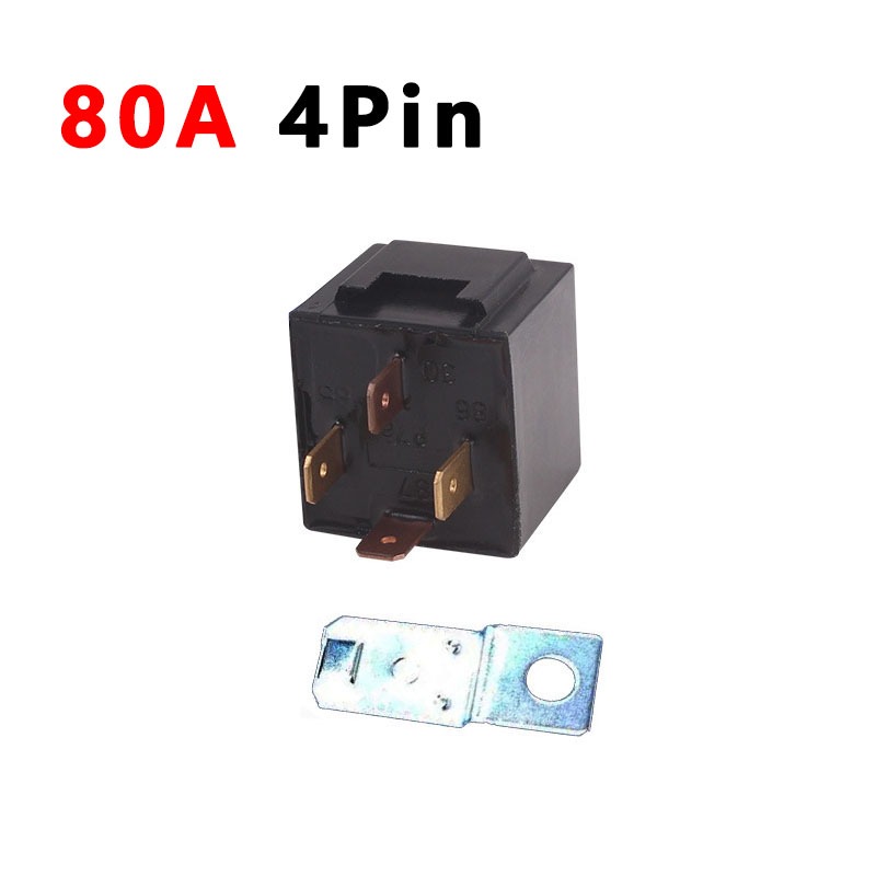 40A 80A 4Pin 5Pin 12V 24V waterproof Car and Motorcycle Relay With ...