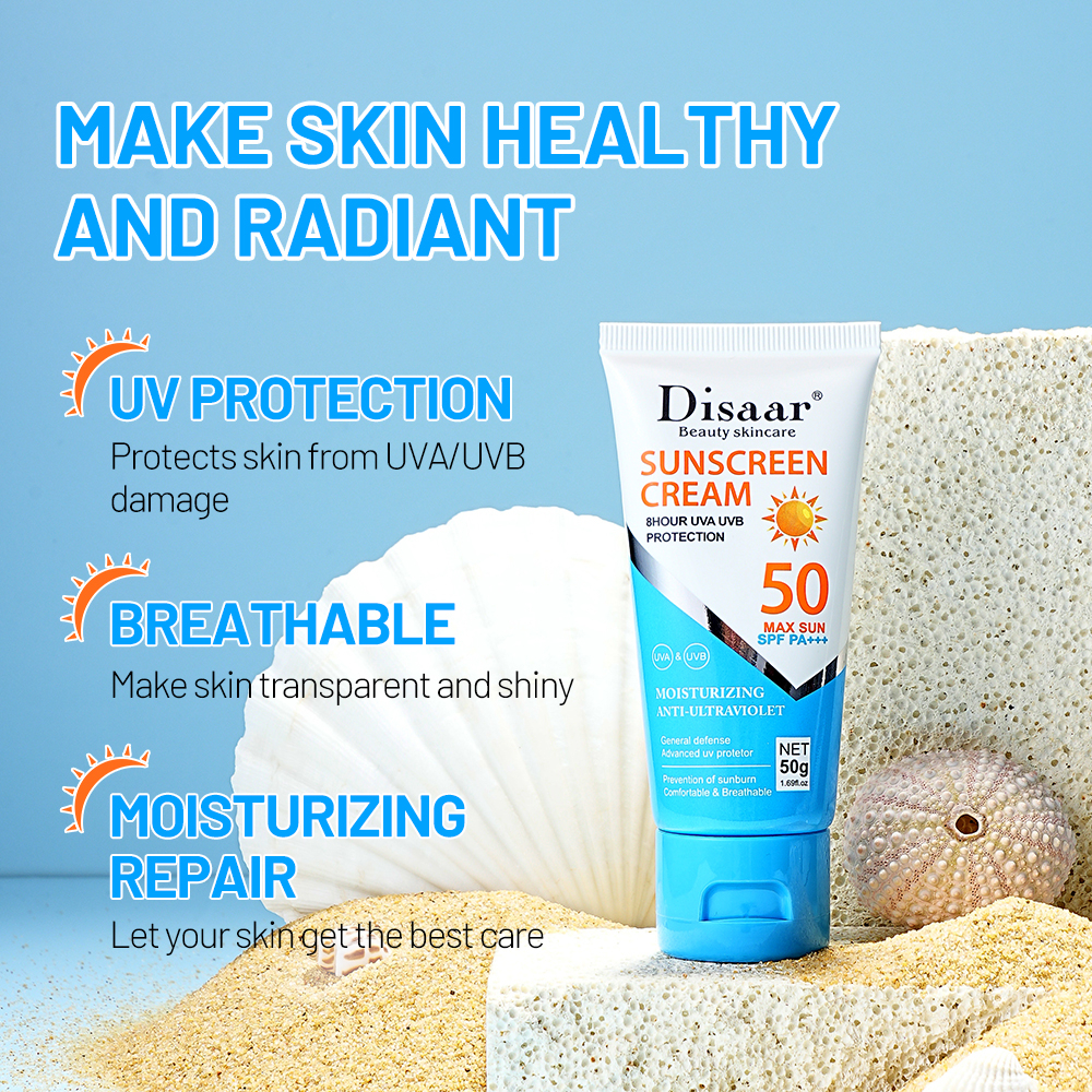 Disaar Beauty Skincare Sunscreen Cream Max Sun SPF PA+++50 UVA/UVB ...