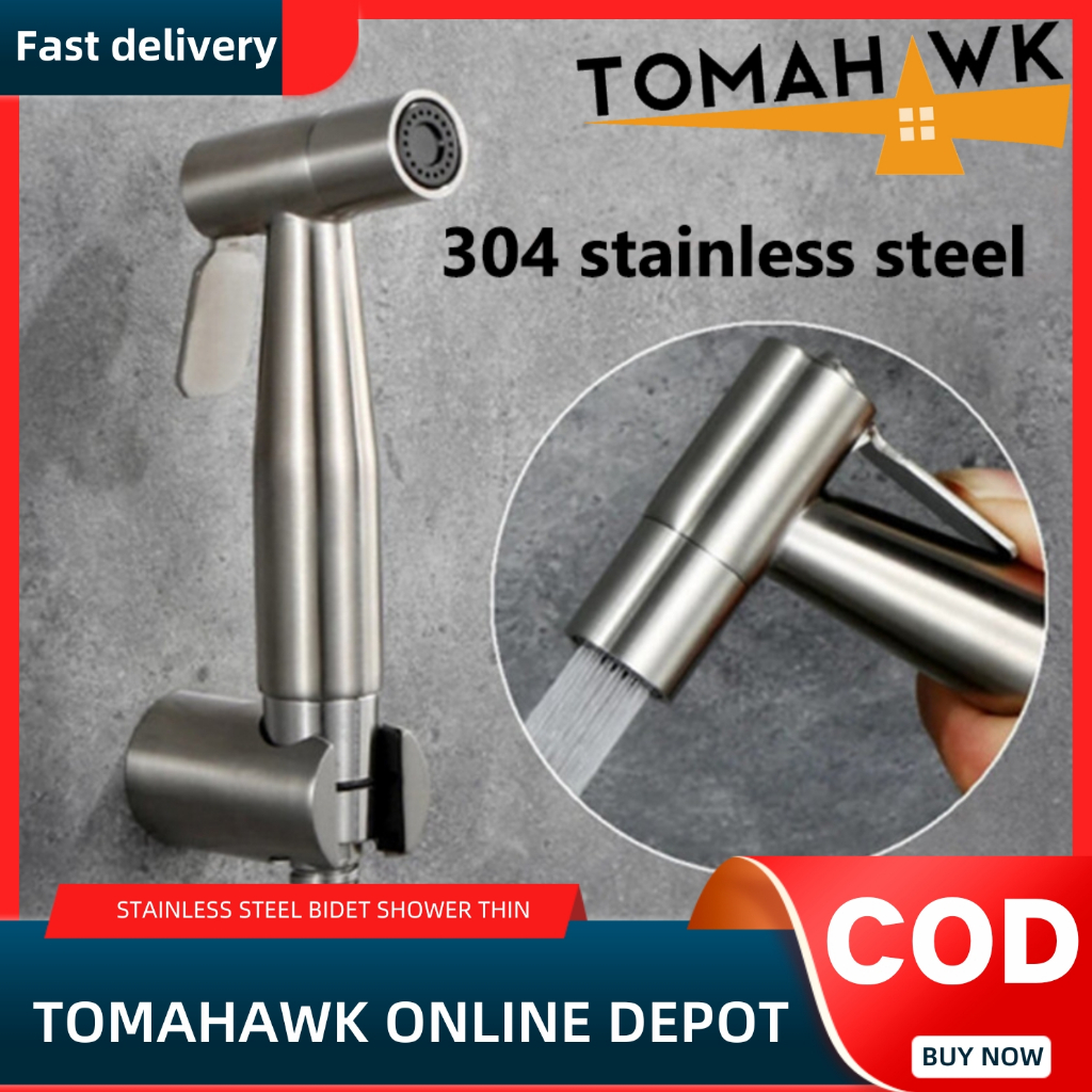 TOMAHAWK 304 STAINLESS STEEL BIDET SPRAY COMPLETE SET FLUSHING WASHER ...