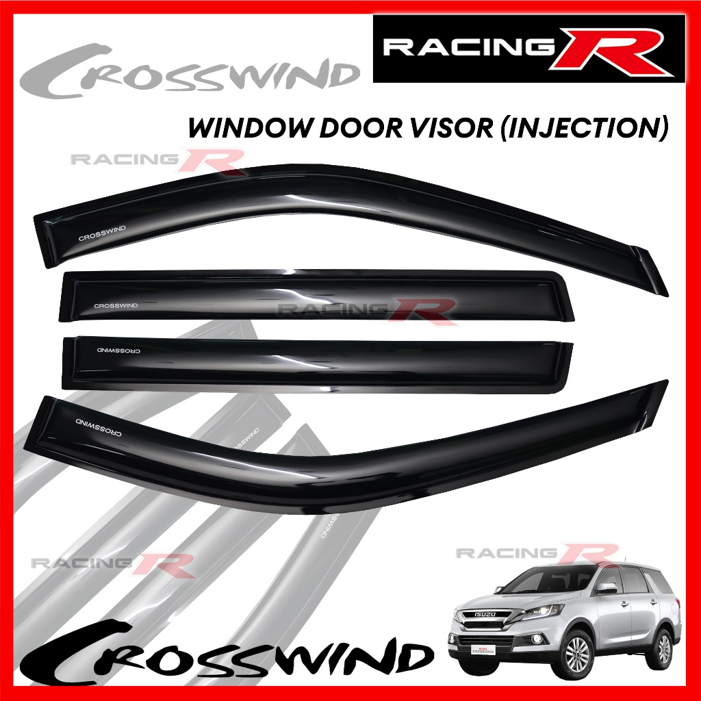 Isuzu Crosswind 2001 to 2024 INJECTION TYPE Window Door Rain Visor ...