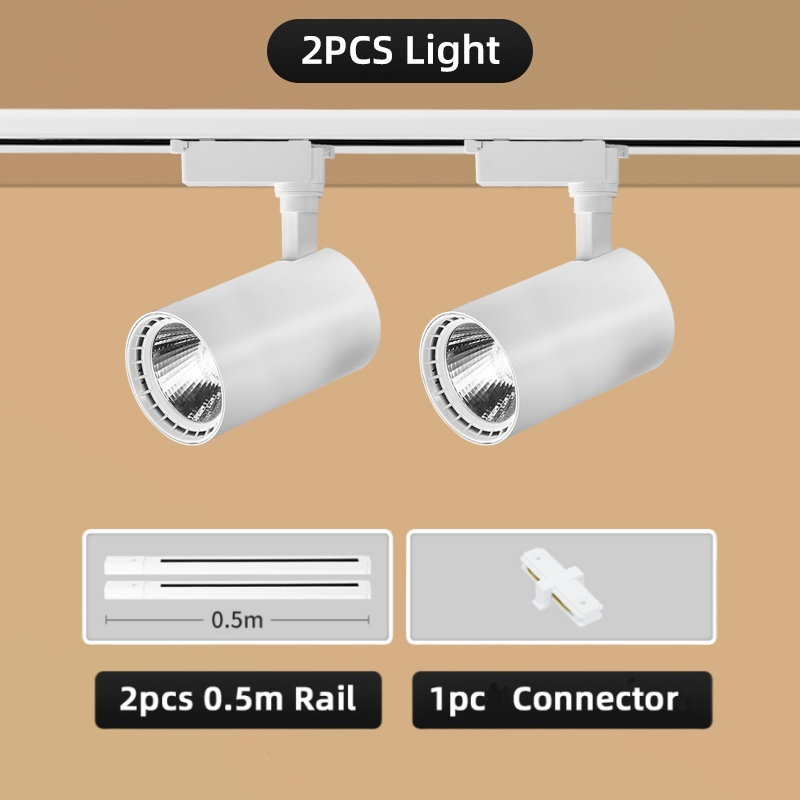 COB Track Lights for Living Room Led Spotlights Rail Ceiling Lighting ...