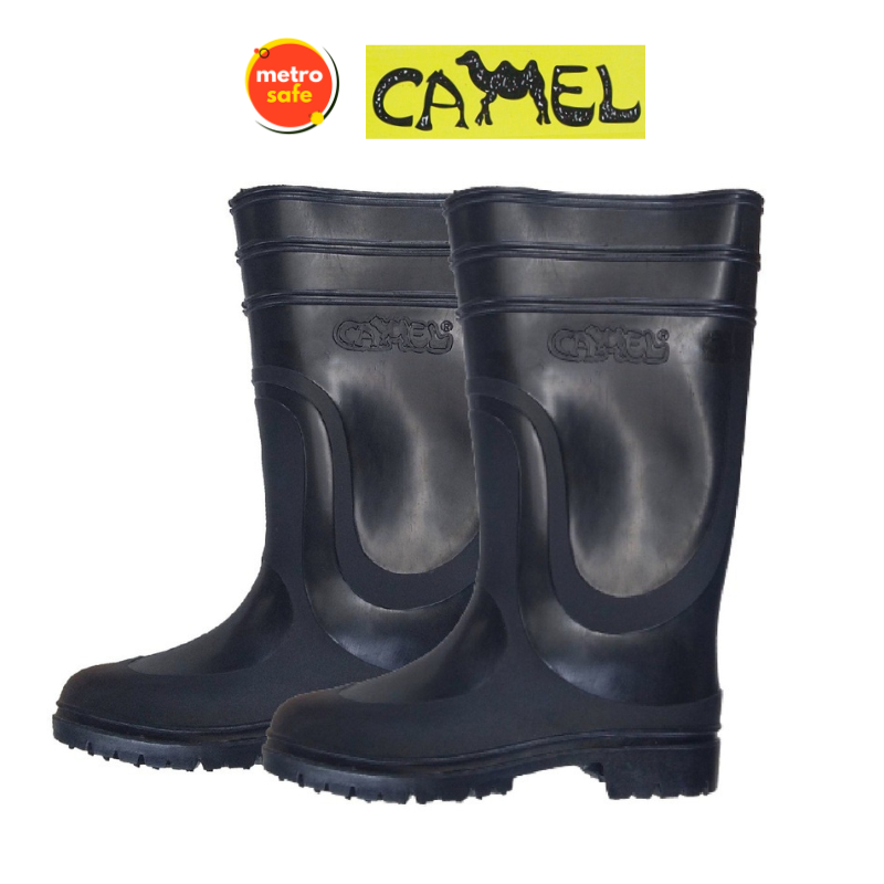 CAMEL CM-511 Men's Rubber Rain Boots Hi-Cut | Shopee Philippines