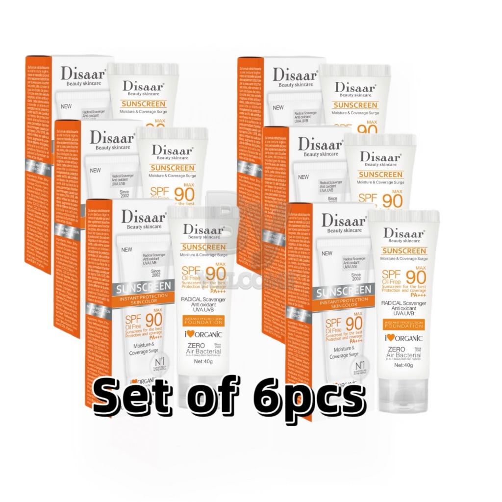 ( BUY 5 TAKE 1 )Disaar Facial Sunscreen Cream SPF 90 PA+ Moisturizing Skin Protect Sunblock ...