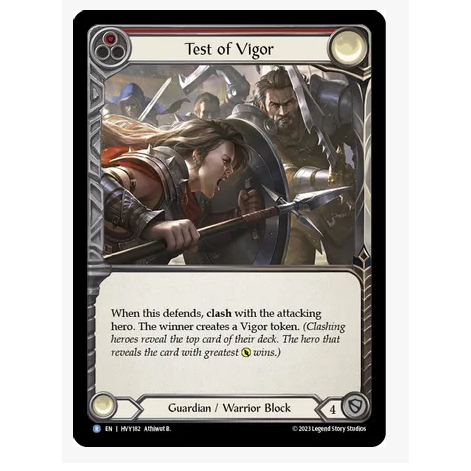Flesh and Blood TCG Singles - Test of Vigor - Guardian/Warrior Block ...