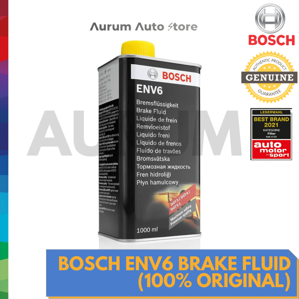 Bosch Brake Fluid DOT3 DOT4 DOT5.1 (BOSCH ENV6) | Shopee Philippines