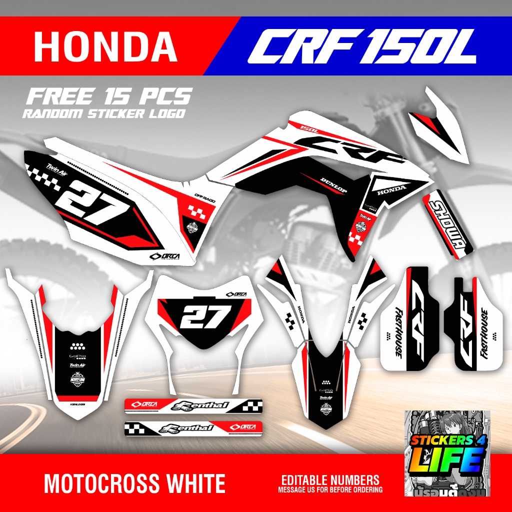 Honda CRF 150 Full Body Sticker Decals Batch 1 (Stickers 4 life) | Shopee Philippines