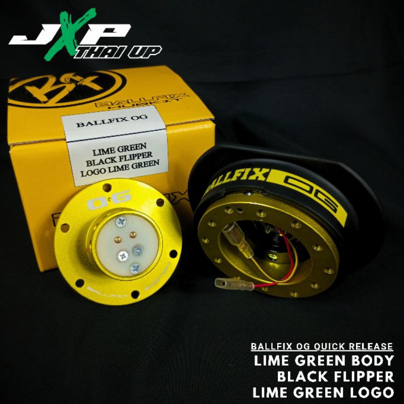 Ballfix OG Steering Wheel Quick Release Lime Elevo Thailand | Shopee ...