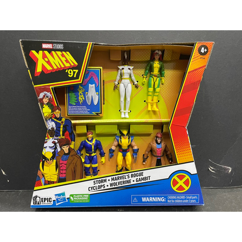 Marvel Epic Hero Series X-Men '97 set Storm, Rogue, Cyclops, Wolverine ...