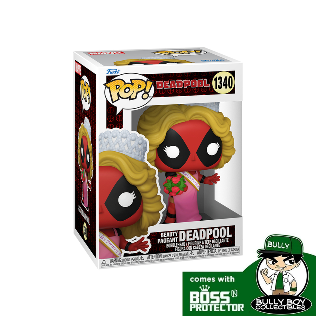 Funko POP! Marvel: Deadpool - Beauty Pageant Deadpool 1340 With Boss ...