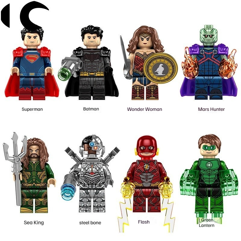 COD Batman Minifigure Jackman Superman Steel Bone Bat Justice League ...